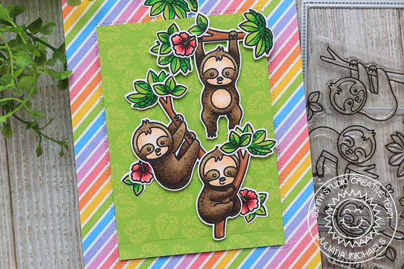 Sunny Studio: Silly Sloths Cards with Juliana and Angelica