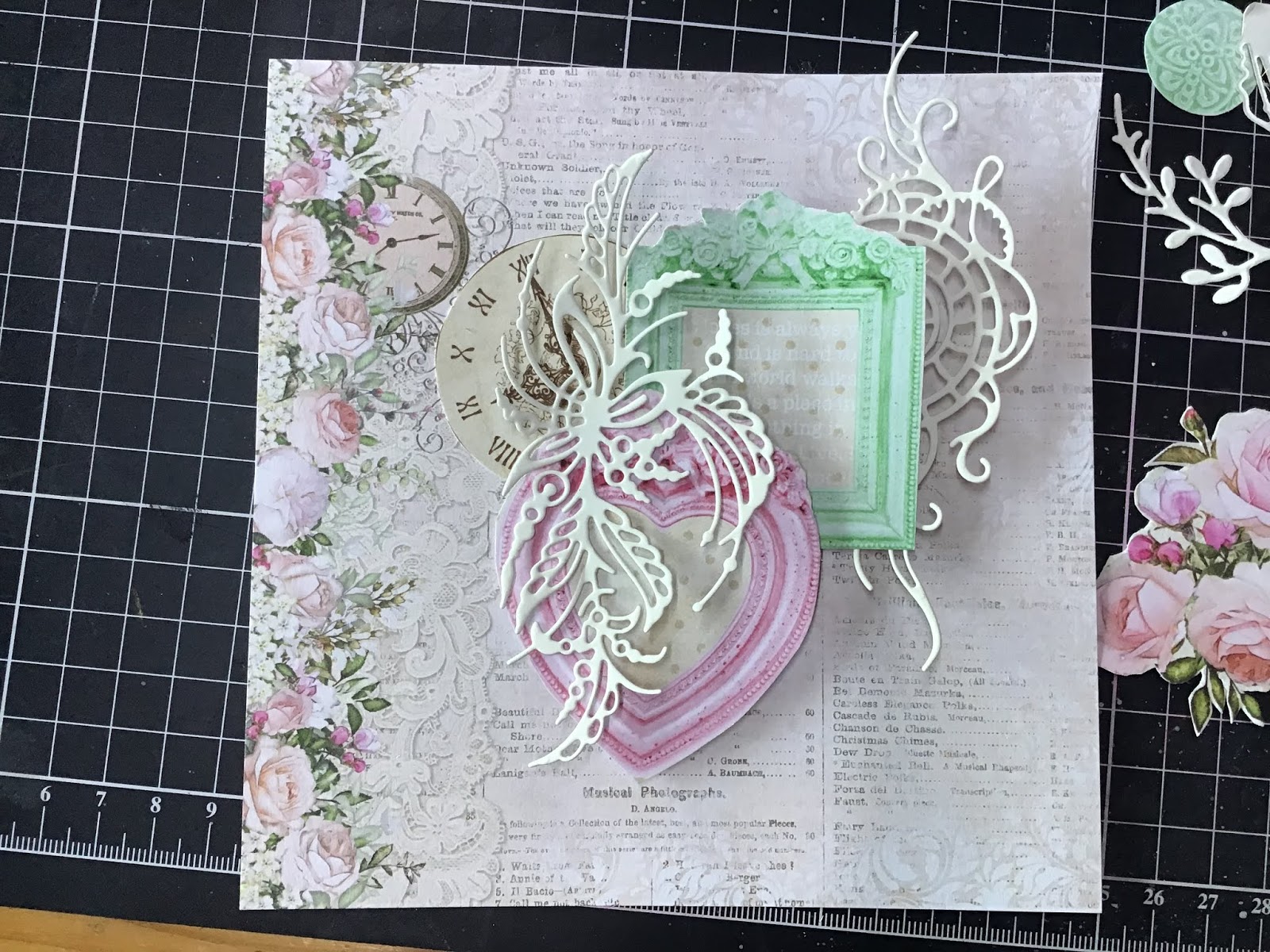 The Purple Magnolia Papercraft: Layer upon layer