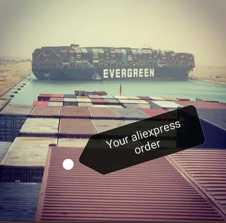 23 Memes React To Suez Canal blocked by huge container ship Evergreen