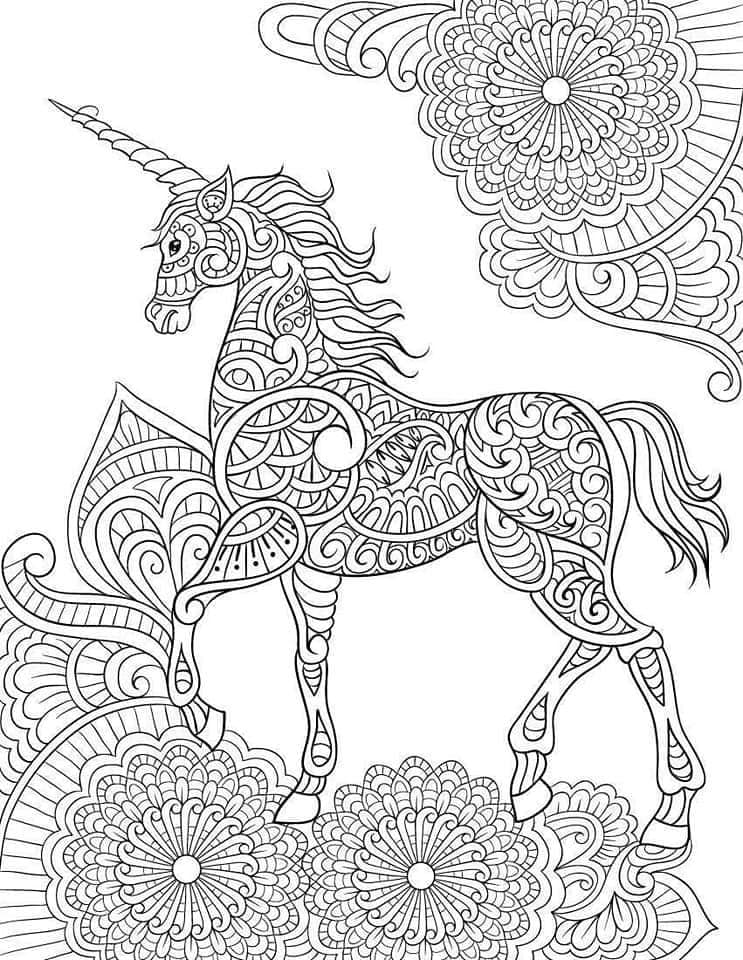 Tareitas: UNICORNIO DE MANDALA