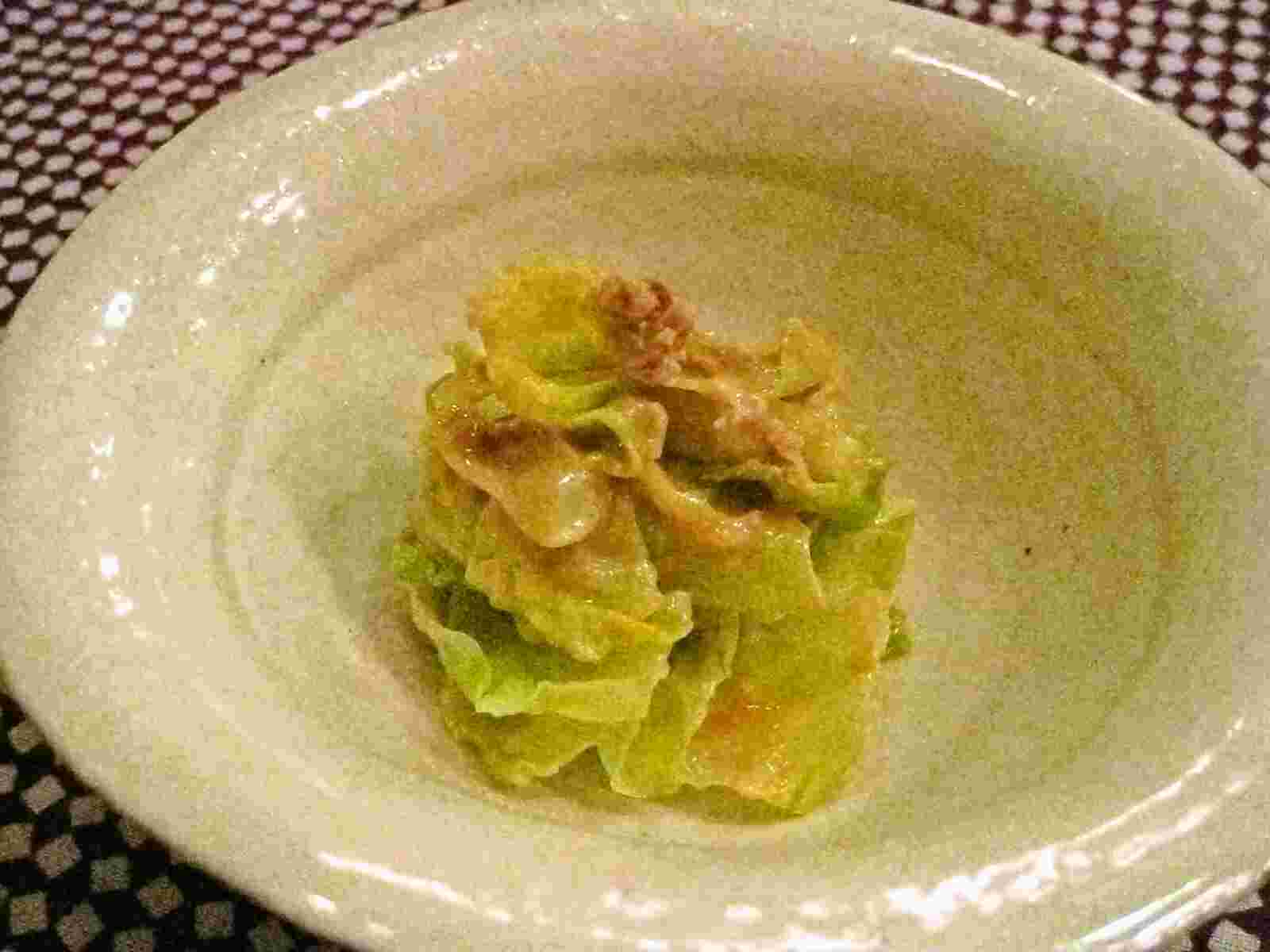 Recipes for Tom: Kyabetsu no ume-gomaae / cabbage in plum sesame dressing