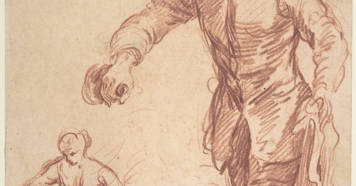 Spencer Alley: Red Chalk – French Drawings – 1700-1750