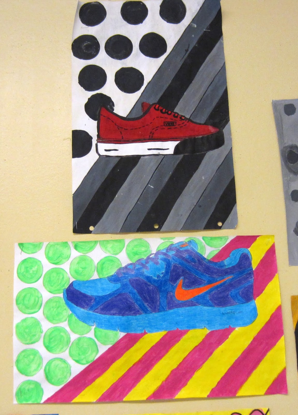 Mrs. Art Teacher!: Pop art shoes and foods