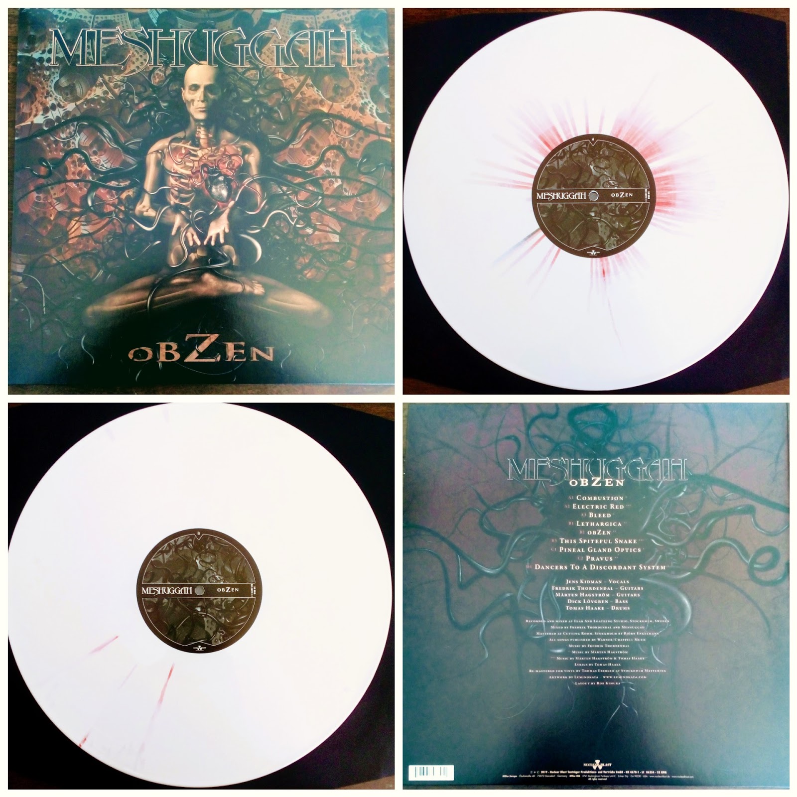 hardcore/metal vinyl: meshuggah - obzen