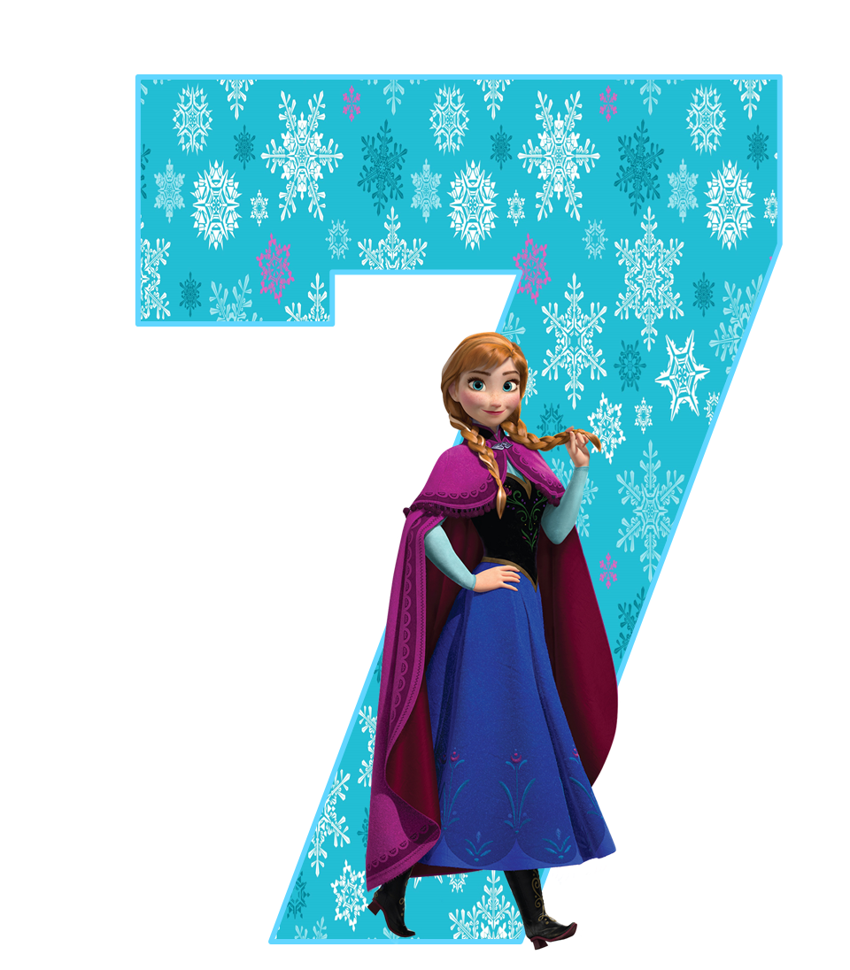 Kits imprimibles gratis : Números para imprimir Frozen