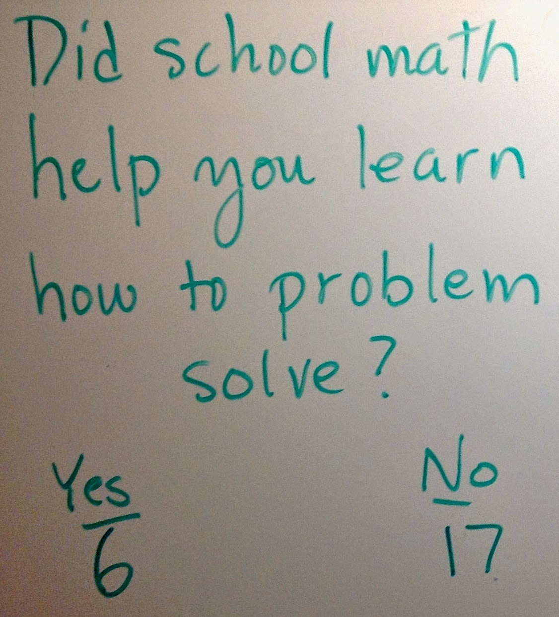 Math Hombre: What's a Problem?