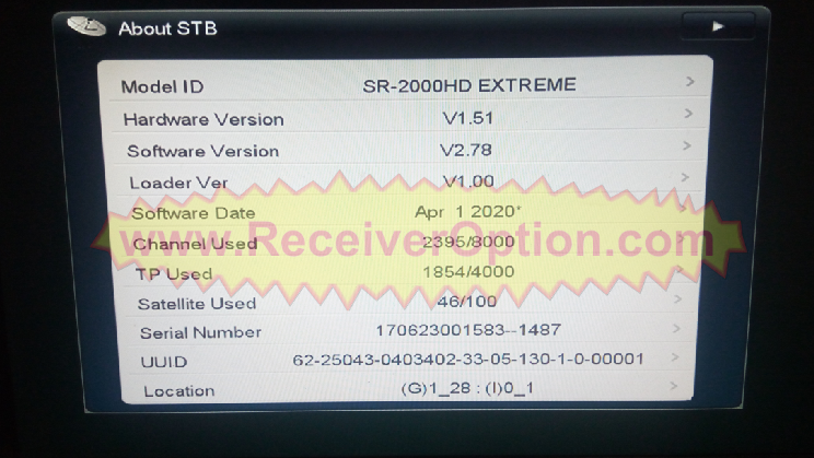 STARSAT SR-2000HD EXTREME RECEIVER NEW SOFTWARE V2.78 - How To Enter Biss key Power vu key And ...