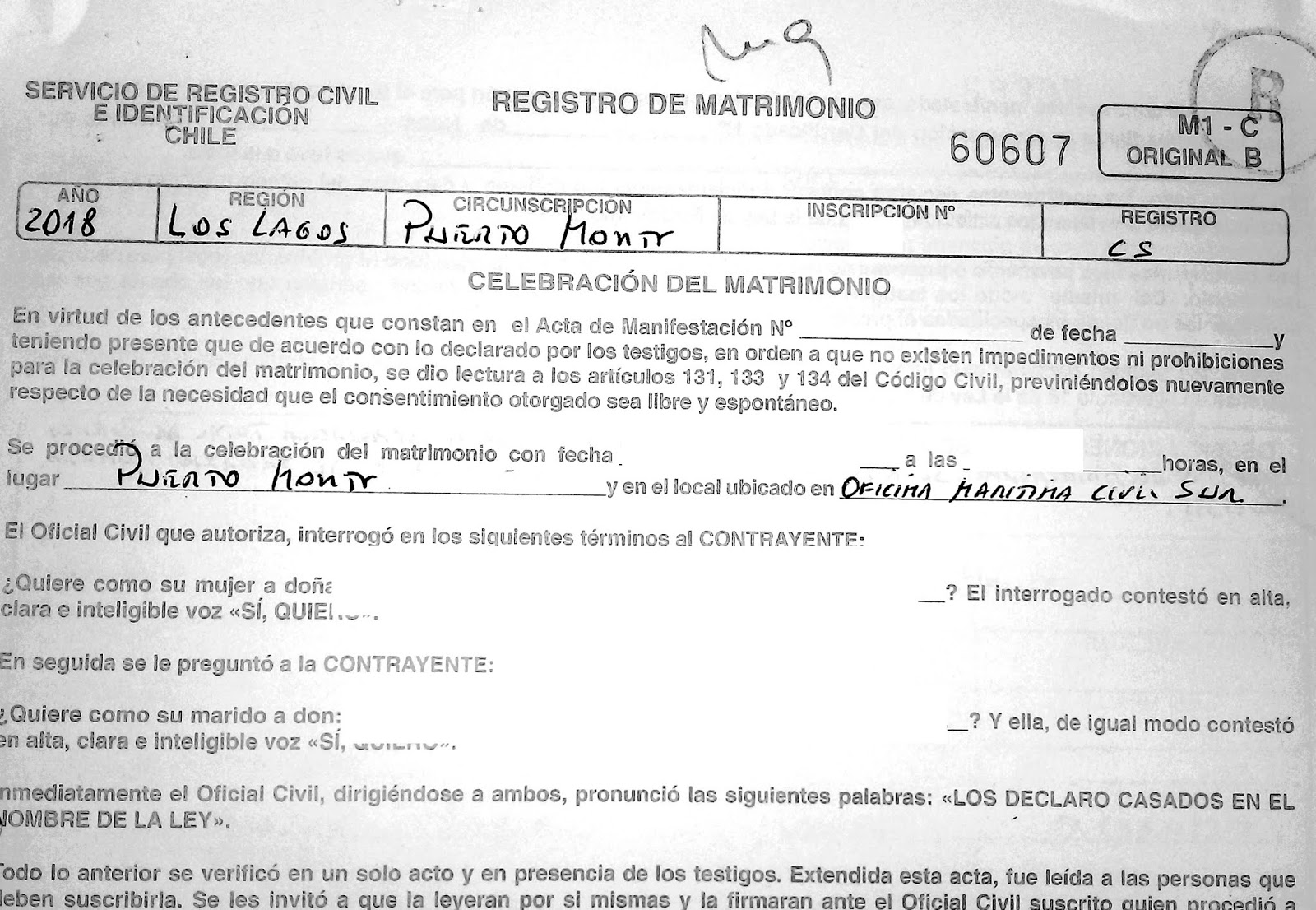 Registro Civil Chile