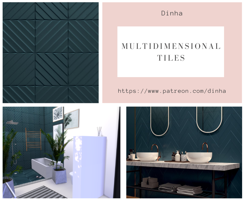Multidimensional Tiles - Wall & Floor: 10 Textures - Dinha