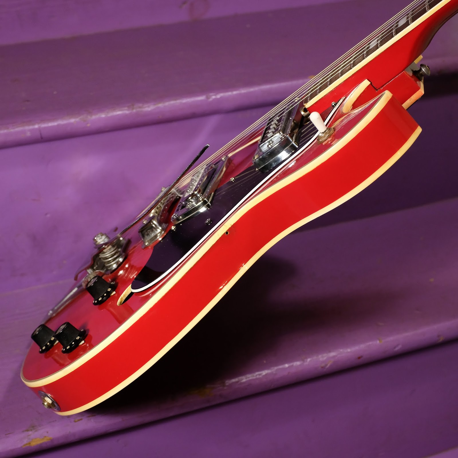 1960s Kawai-made Sekova Semihollow Electric Guitar