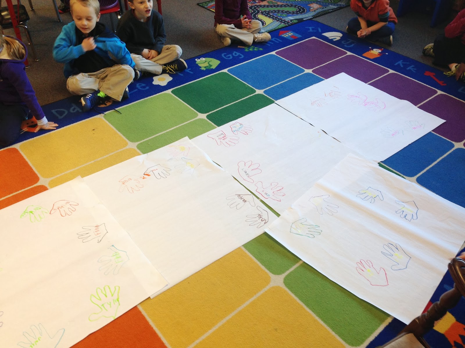 Mrs. Loughran's Kindergarten Crew: How Many Hands Are In Our Room/