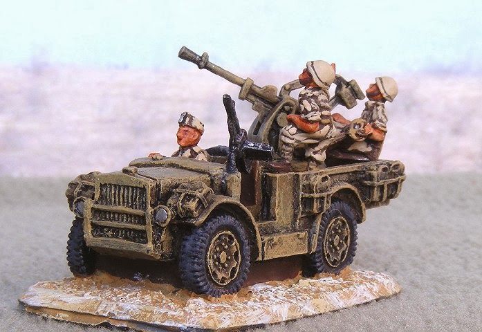 Miniature Soldiers: WWII Italian Auto Sahariana in North Africa, FOW