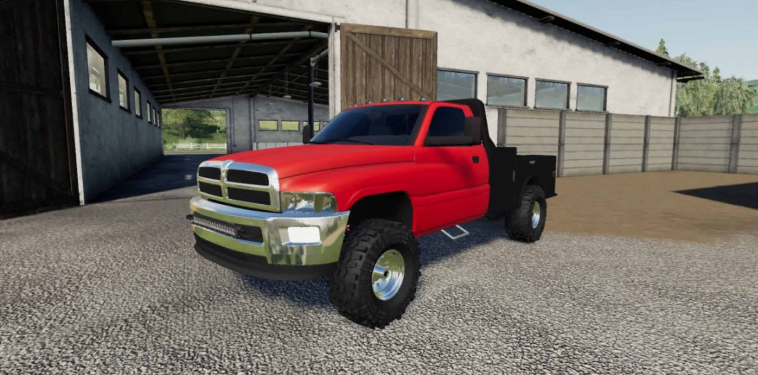 FS19 DODGE GEN REG CAB FLATBED v1.0 - FS 19 & 22 USA Mods Collection