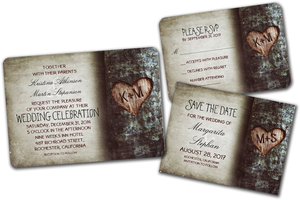 Wedding Cards and Gifts: Country Rustic Wedding Invitations