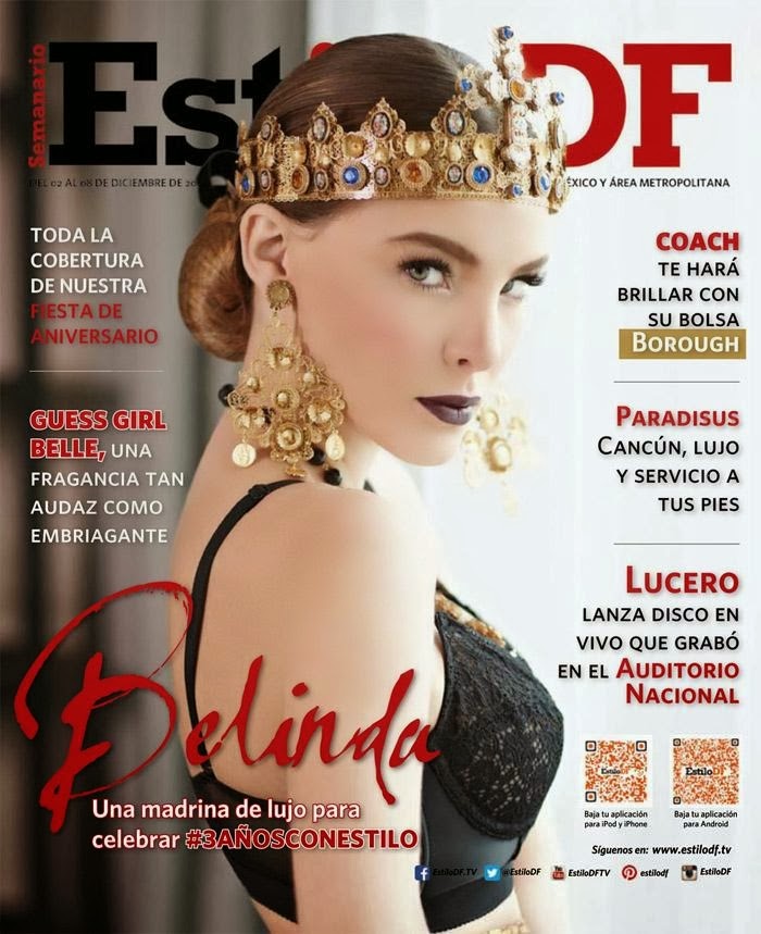 Belinda Magazine Photoshoot For Estilo DF Magazine December 2013 ...