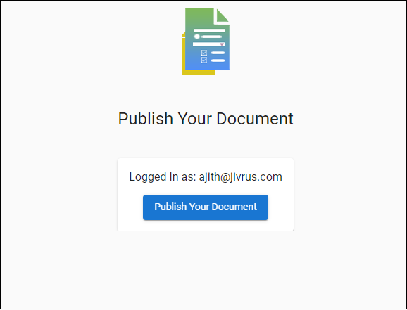 Publish Document - Fillable Document