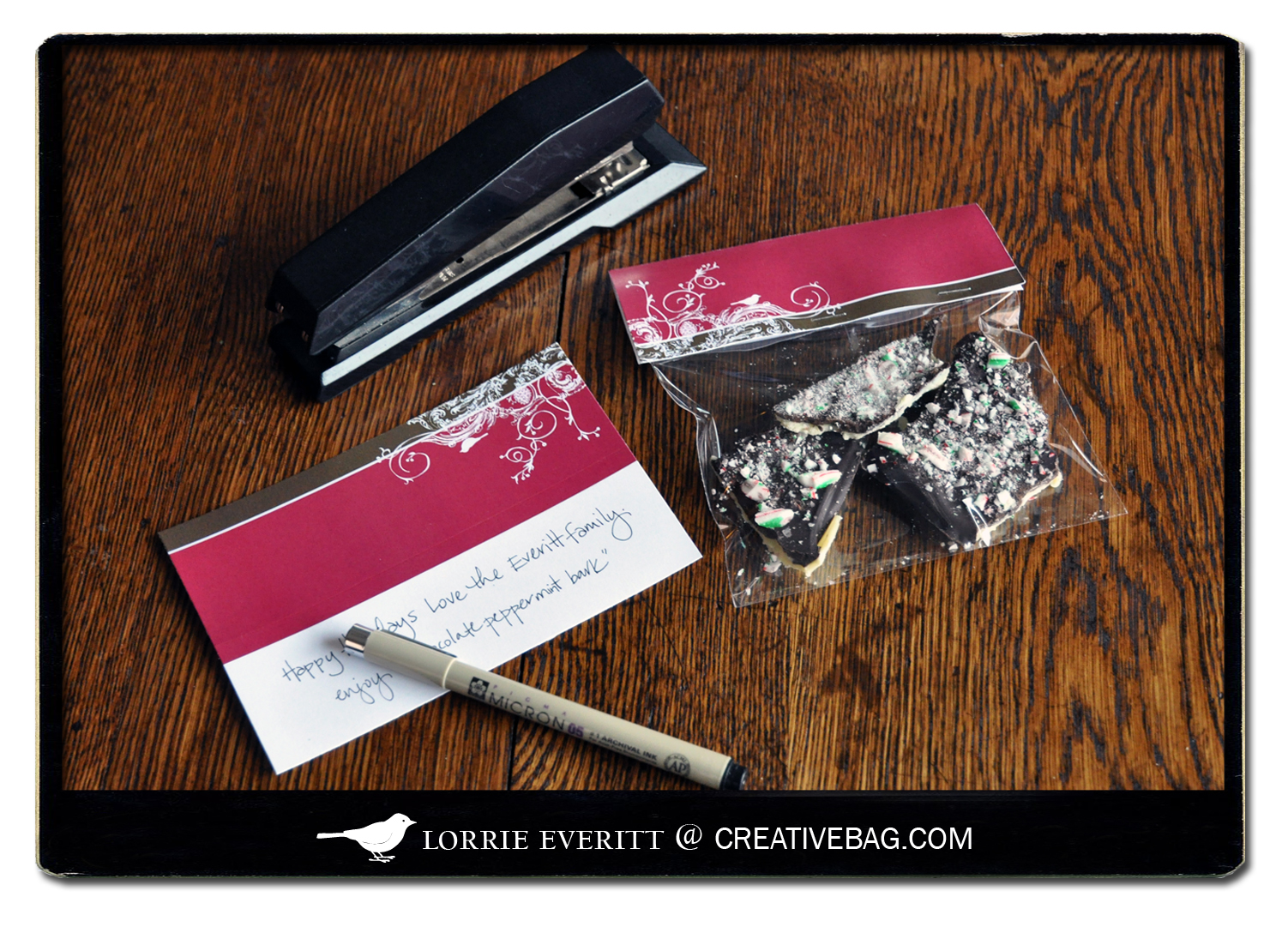 Lorrie Everitt Studio: bag headers for holiday gift giving