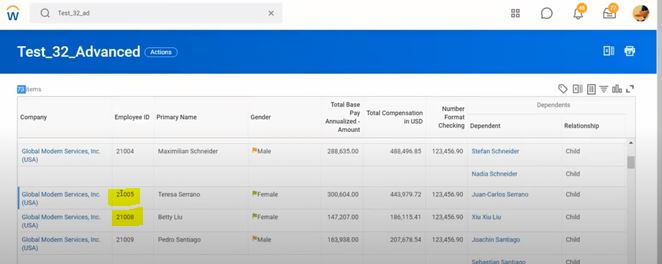 Workday: Check employee