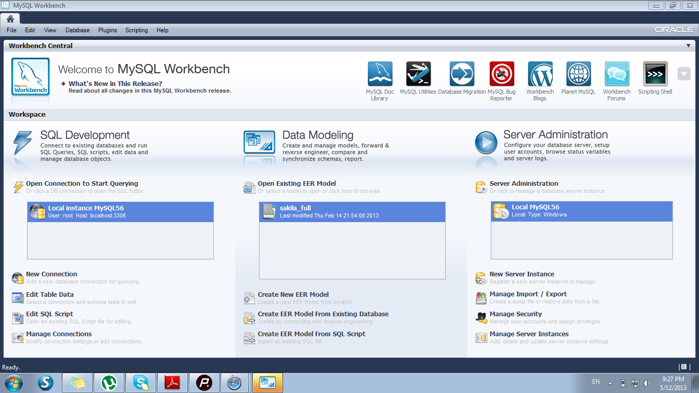 Training World: MY SQL WORKBENCH