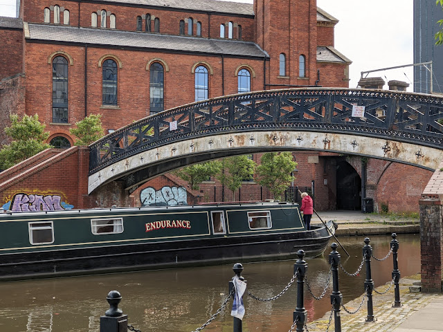 A canal walk through the Urban Heritage Park of Castlefield Basin