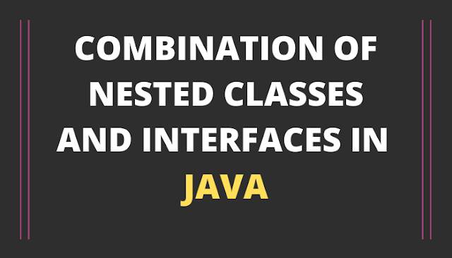 Combination Of Nested Classes And Interfaces In Java