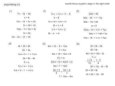 MEDIAN Don Steward mathematics teaching: unjumbling