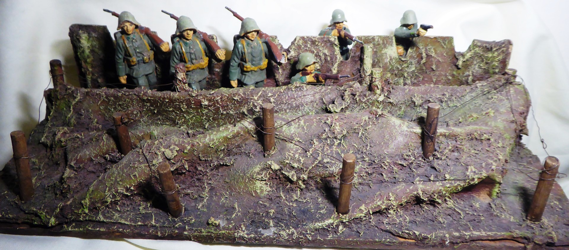 Toy soldiers and real battles: Hausser/Elastolin: Modular wooden trenches
