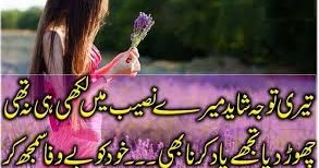 Naseeb Urdu Poetry | Urdu Poetry