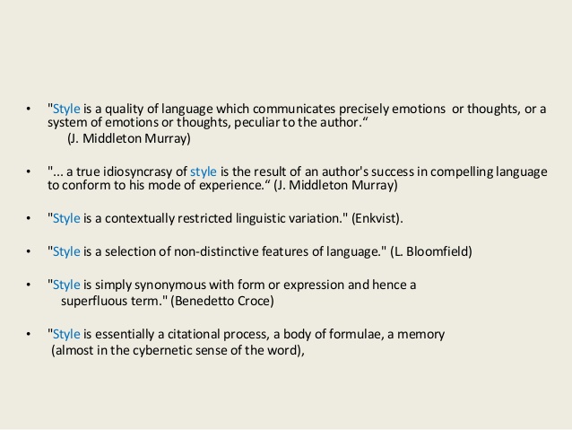 English Literature : What is Stylistics