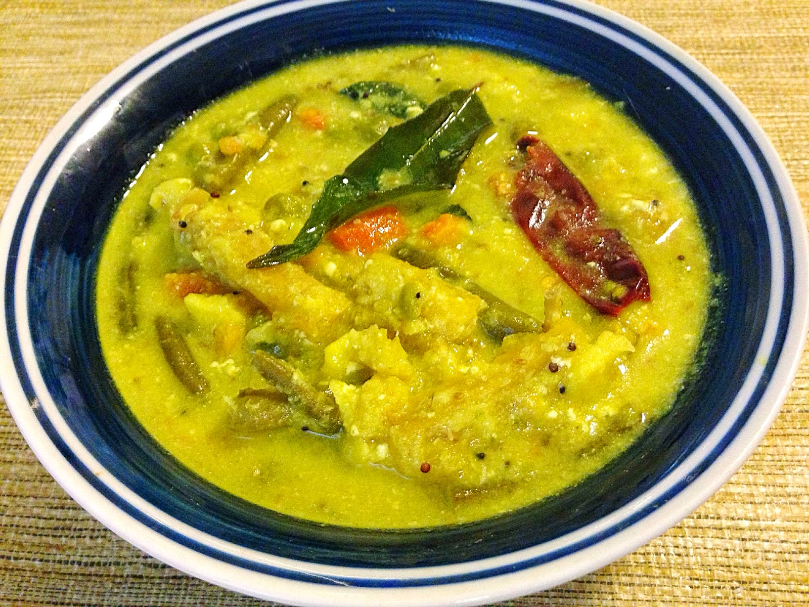Ammus Veggie Ventures: AVIAL: VEGETABLES IN COCONUT GRAVY