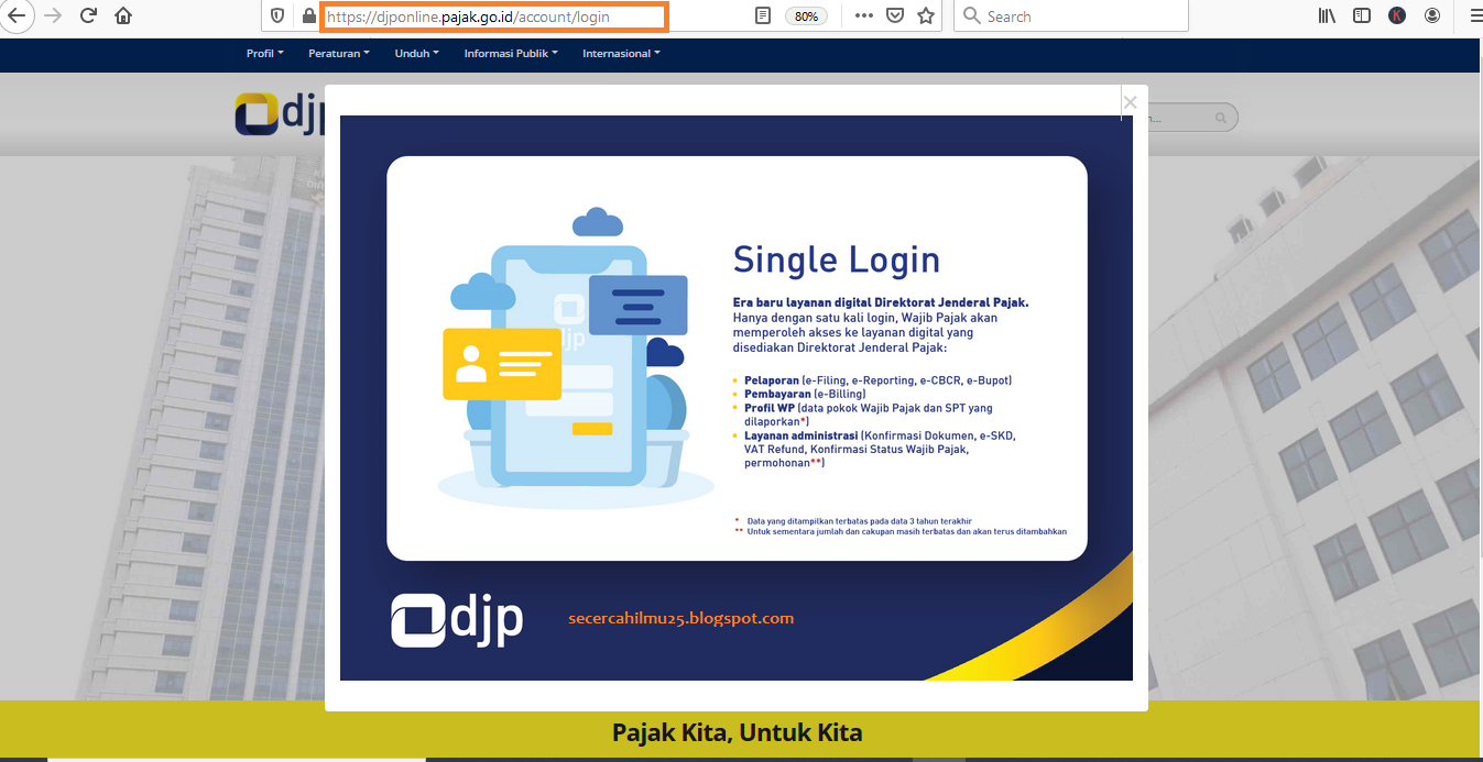 Cara Lapor Pajak Online 2020 Melalui Aplikasi DJP Online ~ Secercah Ilmu