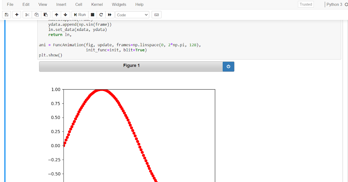Jupyter notebook animation for beginners