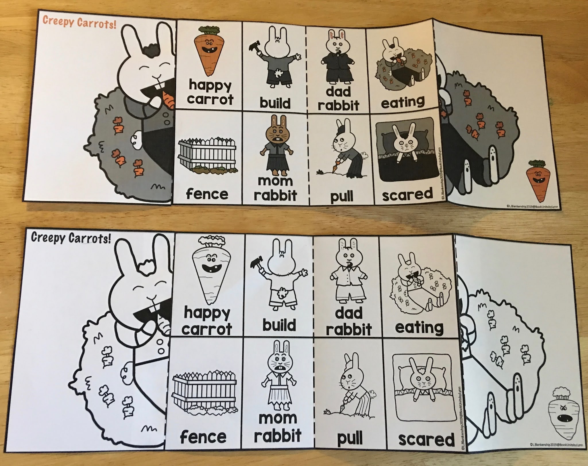 CREEPY CARROTS BOOK CRAFT ~ Book Units by Lynn