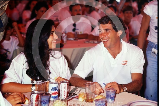 Ayrton Senna Forever: Ayrton Senna and his girlfriend Cristine Ferraciu ...