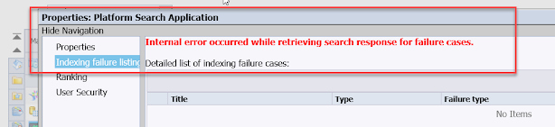 An error occurred while searching.: Index is not ready. You need to ...