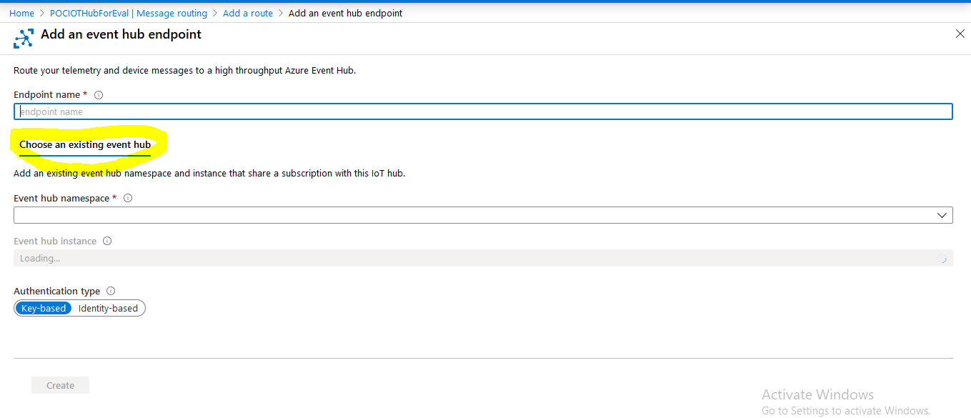 Send telemetry message to IOT hub through message routing and consume ...
