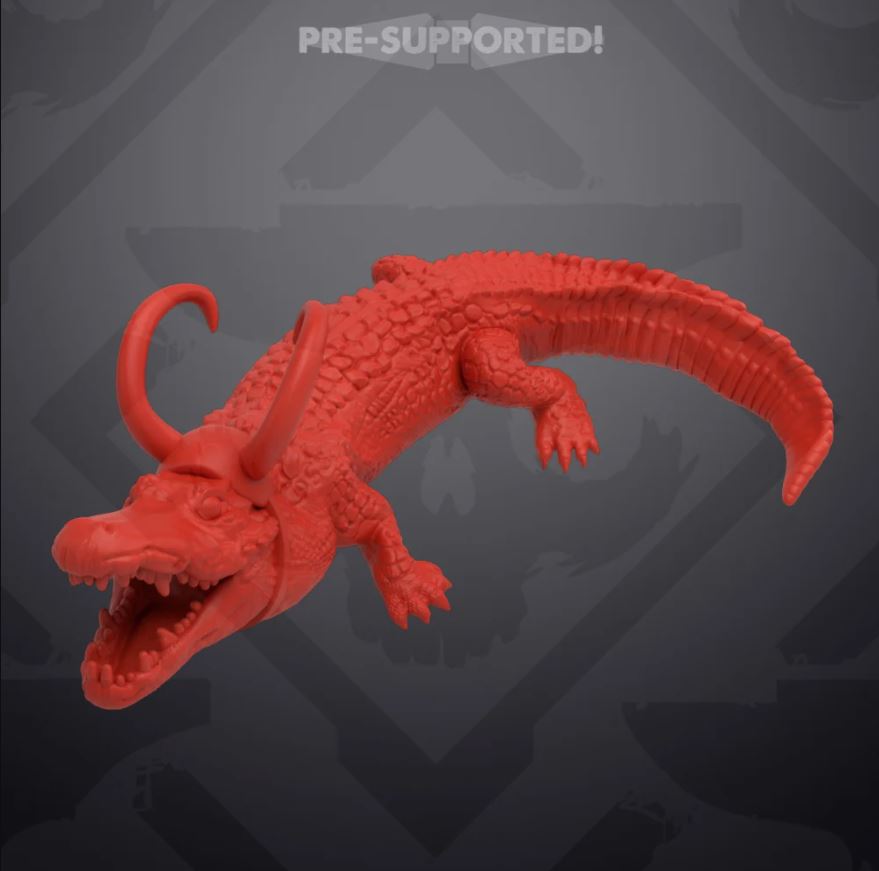 Super Punch: 3-D-printable miniatures of Alligator Loki, Frog Thor, and ...