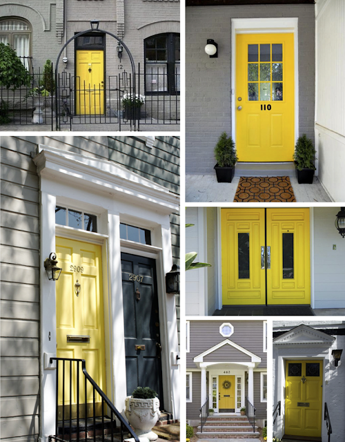 40 examples of colored entrance doors - Lady's Houses