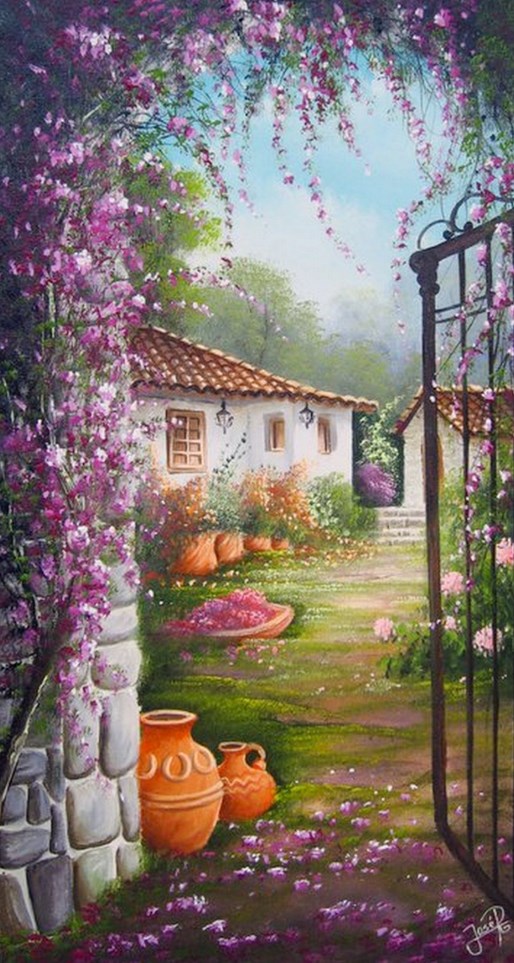 Historia y evolución de la pintura artística : Paisajes Rústicos ...