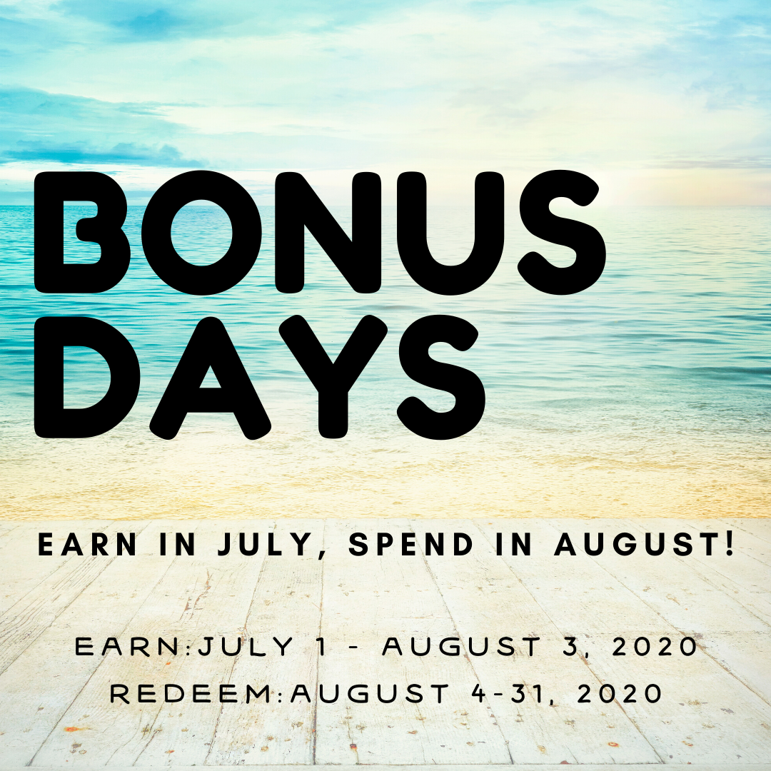 Shannon Fralish: BONUS DAYS ARE HERE!