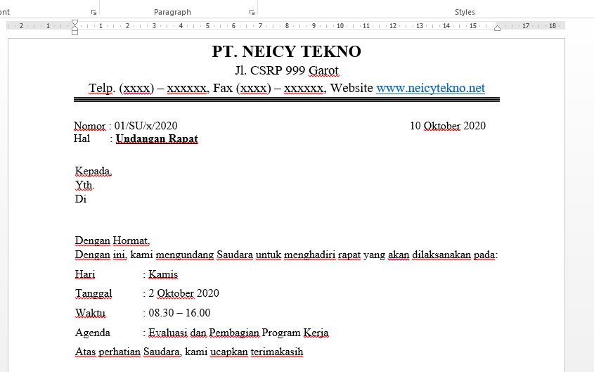 Tutorial Membuat Surat Masal Dengan Mail Merge Di Ms Word - NeicyTekno