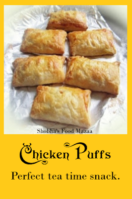 Shobha's Food Mazaa: CHICKEN PUFFS
