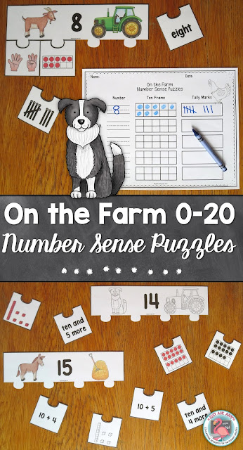 Down on the Farm- Activities to Improve Number Sense - Just Ask Judy