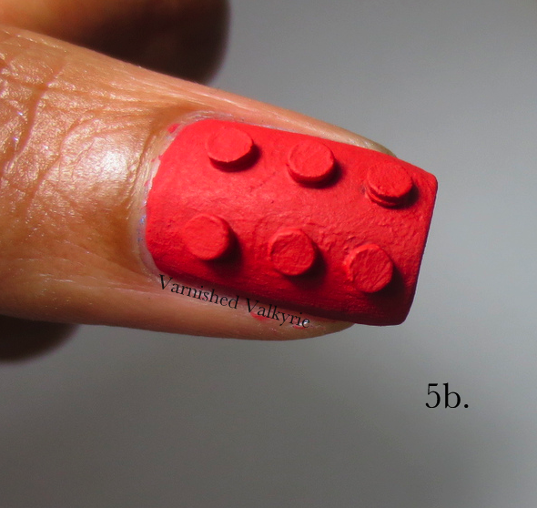 Varnished Valkyrie: 3D Lego Nails Tutorial: First Tutorial EVER!!!