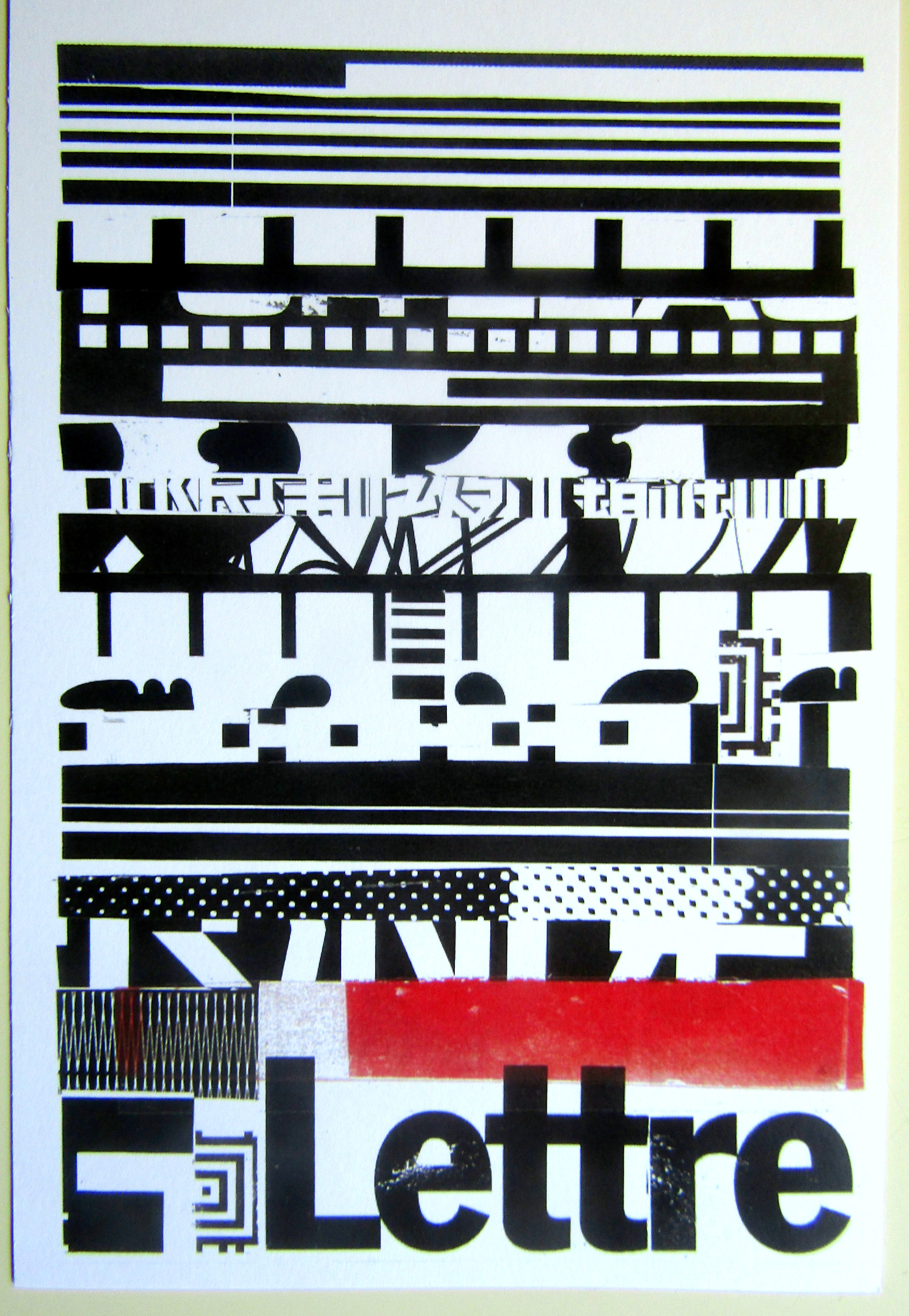 Asemic Front 2: Lettrist visual poetry by Serse Luigetti (Perugia, Italy)