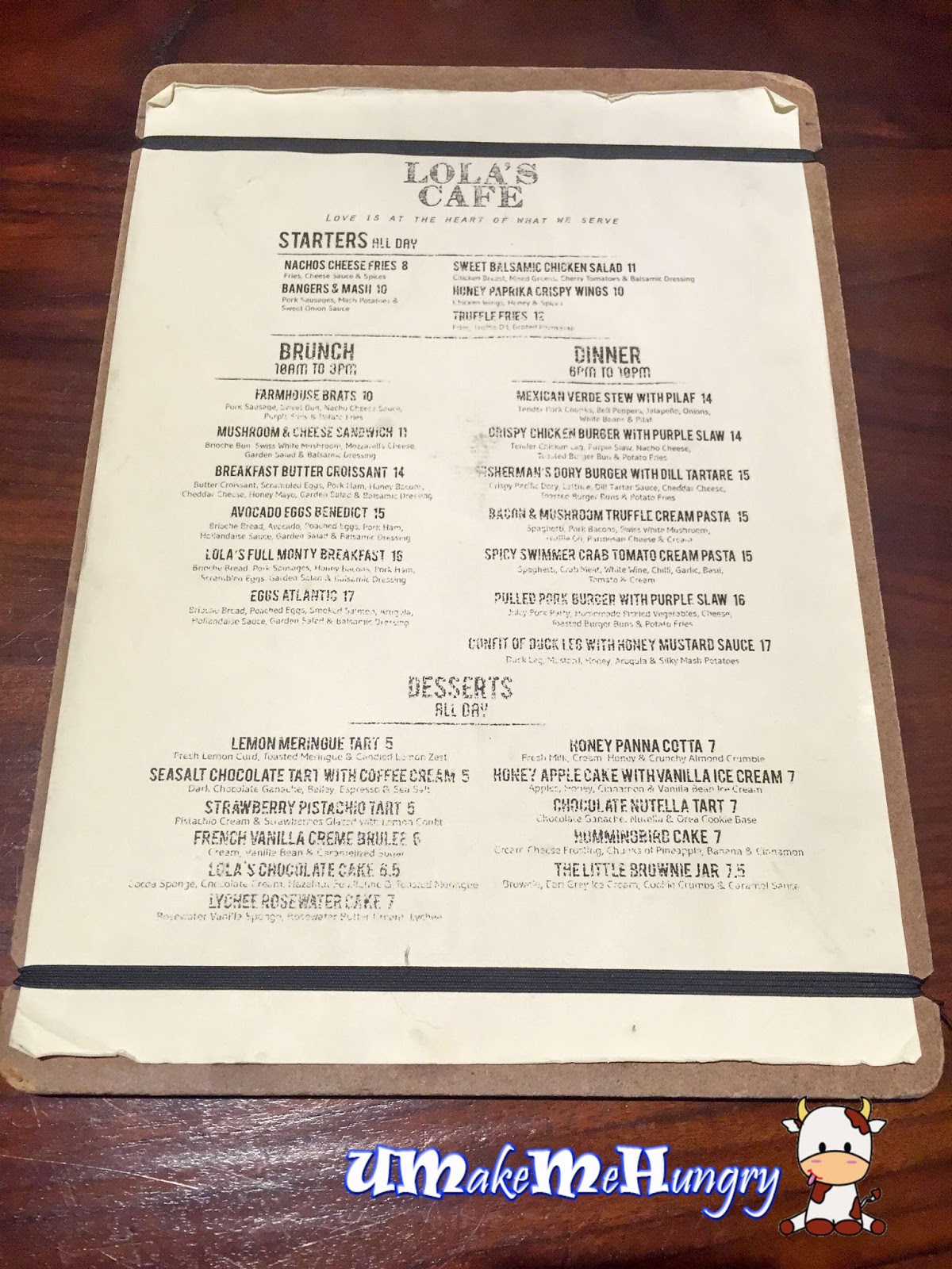 It seems like most people raved about Lola's cafe Brunch menu but just ...