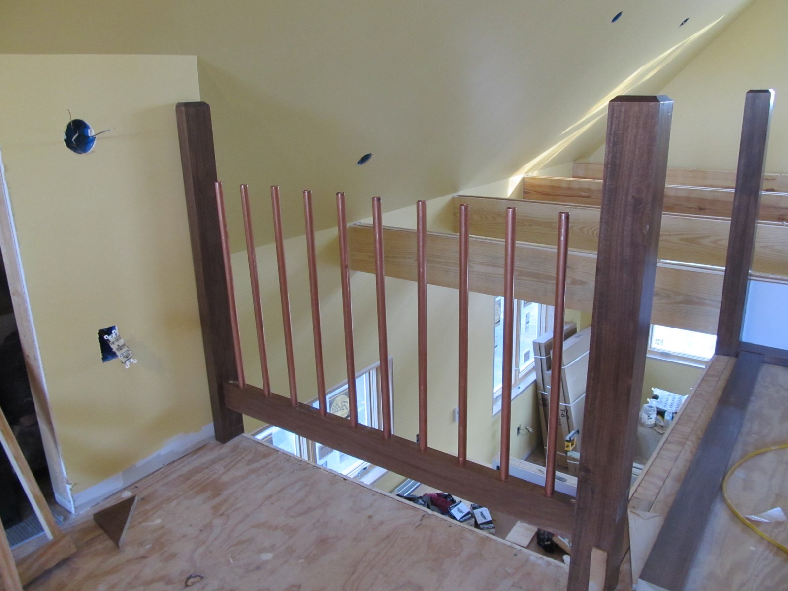 Thistle Creek House: Homemade Railing
