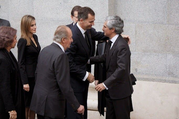 Spanish Royal Family attend funeral ceremony for Adolfo Suarez