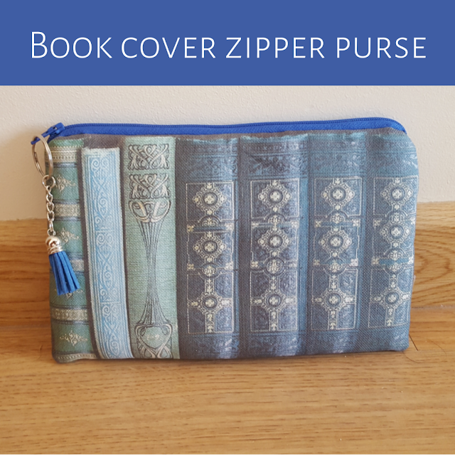 Book cover zipper purse |Keeping it Real