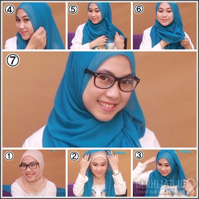 Tutorial Jilbab Segi Empat buat Kuliah Simpel - Tutorial Hijab dan Cara ...